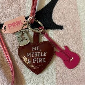 PINK Victoria's Secret | Accessories | Vs Pink Heart Guitar Dog Rare ...